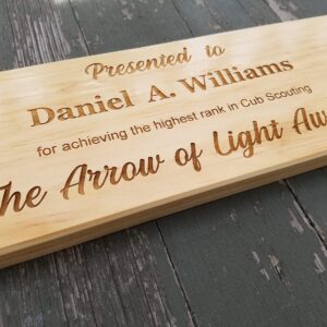 Arrow of light award, Arrow of light plaque, crossover ceremony