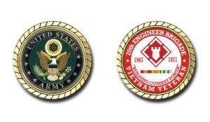 20th engineer bridage vietnam veteran challenge coin - officially licensed