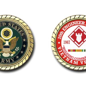 20th Engineer Bridage Vietnam Veteran Challenge Coin - Officially Licensed