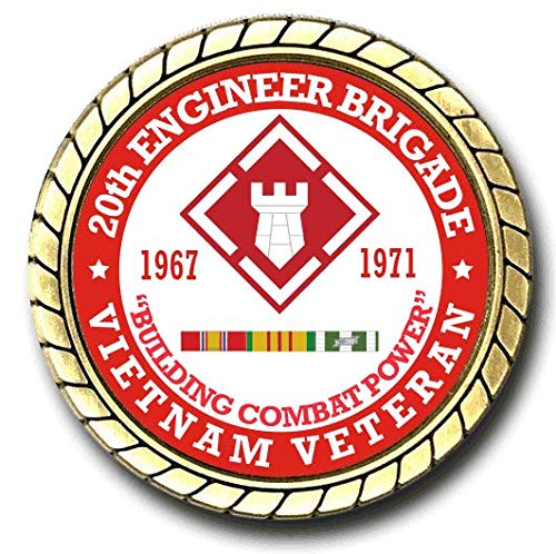 20th Engineer Bridage Vietnam Veteran Challenge Coin - Officially Licensed