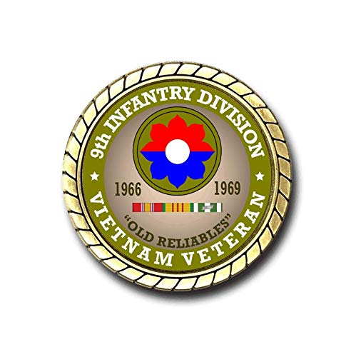 9th Infantry Division Vietnam Veteran Challenge Coin - Officially Licensed