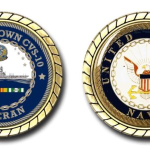 USS Yorktown CVS-10 Vietnam Service Challenge Coin - Officially Licensed