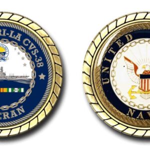 USS Shangri-La CVS-38 Vietnam Service Challenge Coin - Officially Licensed