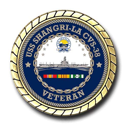 USS Shangri-La CVS-38 Vietnam Service Challenge Coin - Officially Licensed