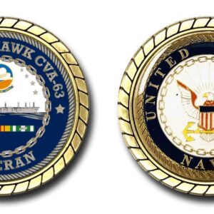 USS Kitty Hawk CVA-63 Vietnam Service Challenge Coin - Officially Licensed