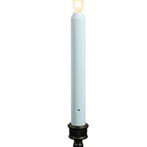 Xodus Innovations FPC1370A 11 Inch Electric Plug-in Flameless Window Candle with Tilt to Change Flame Color and Dusk to Dawn Light Sensor Timer, Antique Bronze/Black