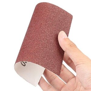 LotFancy 1/4 Sheet Sandpaper for Palm Sander, 50PCS 60 80 120 180 240 320 400 600 800 1000 Grit Sanding Sheets Assortment for Car and Wood, Plain Backing Sand Paper, 5.5”x 4.5”