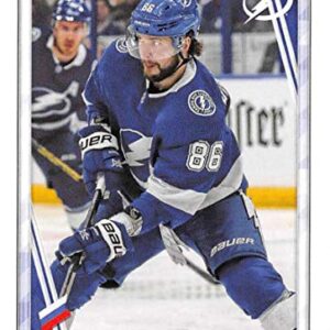 2020-21 Topps NHL Sticker #431 Nikita Kucherov Tampa Bay Lighting Hockey Sticker Card (Mini, Thin, Peelable Sticker)