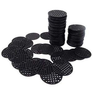 honbay 100pcs plastic flower pot hole mesh pad prevent soil loss breathable gasket drainage netting for bonsai (45mm/1.8 inch)