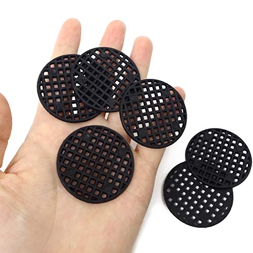 Honbay 100PCS Plastic Flower Pot Hole Mesh Pad Prevent Soil Loss Breathable Gasket Drainage Netting for Bonsai (45mm/1.8 Inch)