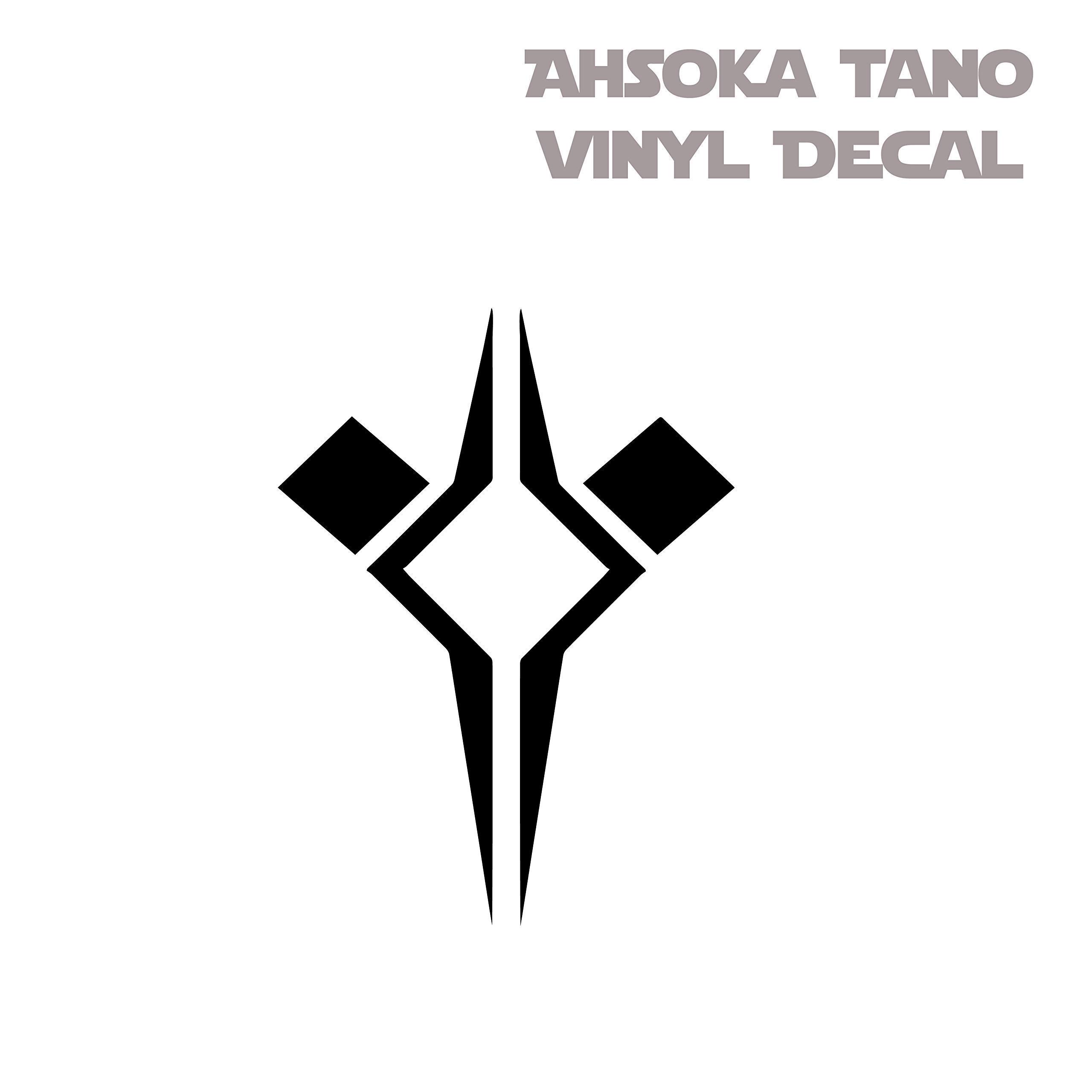 Ahsoka Tano Vinyl Decal sticker in Black