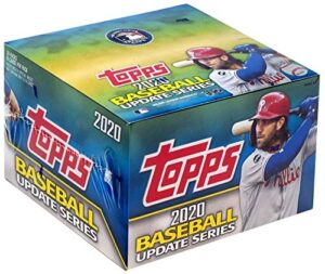 2020 topps update baseball factory sealed retail box with 24 packs and 16 cards per pack. chase randy arozarena tampa bay rays rookie cards