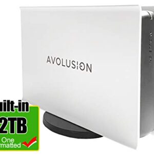 Avolusion PRO-5X Series 12TB USB 3.0 External Gaming Hard Drive for Xbox One Original, S & X (White)