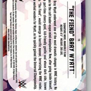 2020 Topps Chrome WWE Wrestling #15 The Fiend Bray Wyatt SmackDown Official World Wrestling Entertainment Trading Card From The Topps Company