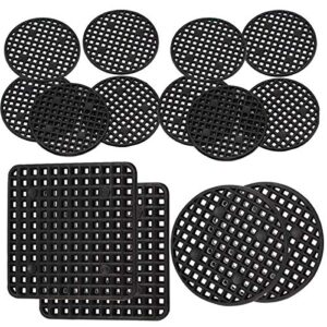 zhongjuekj 100pcs flower pot hole mesh pad round and square bonsai pot bottom grid mat mesh for prevent soil loss breathable gasket 3 models（50pcs 1.8“ /4.5cm 30pcs 2.16/5.5cm 20pcs 2.9/7.5cm）