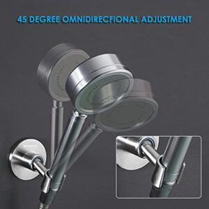 simpletome Shower Head Holder Adhesive Adjustable Bracket Wall Mount SUS304 Stainless Steel