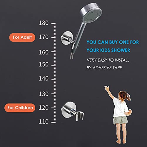 simpletome Shower Head Holder Adhesive Adjustable Bracket Wall Mount SUS304 Stainless Steel