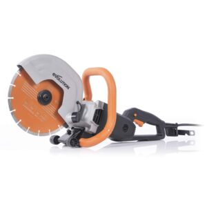 evolution r255dct - 10 in concrete saw (aka circular saw, angle grinder, chop saw, cut off saw, demo saw, disc cutter, power cutter) - 15a motor, no gas - 4-1/16 in cut - incl premium diamond blade