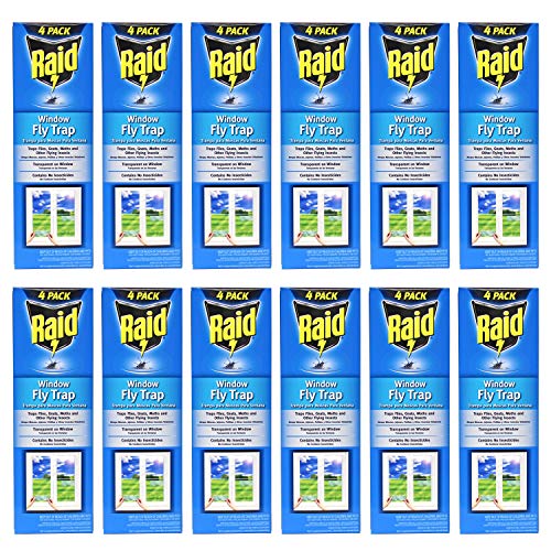 Raid Window Fly Trap, 4 Count (12-Pack)