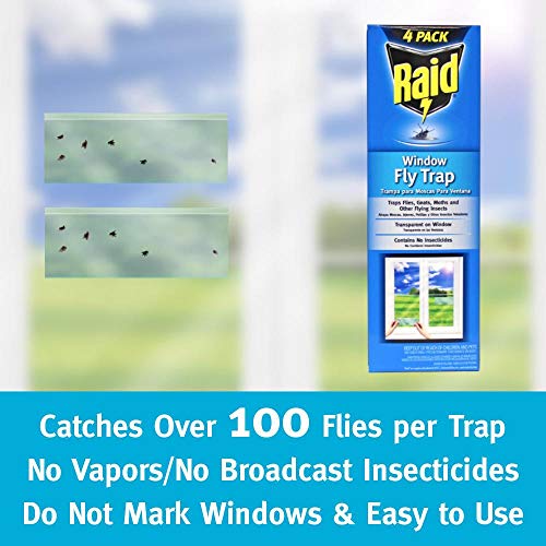 Raid Window Fly Trap, 4 Count (12-Pack)