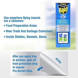 Raid Window Fly Trap, 4 Count (12-Pack)