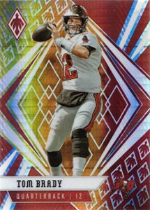 2020 panini phoenix fire burst #35 tom brady football card - tampa bay buccaneers