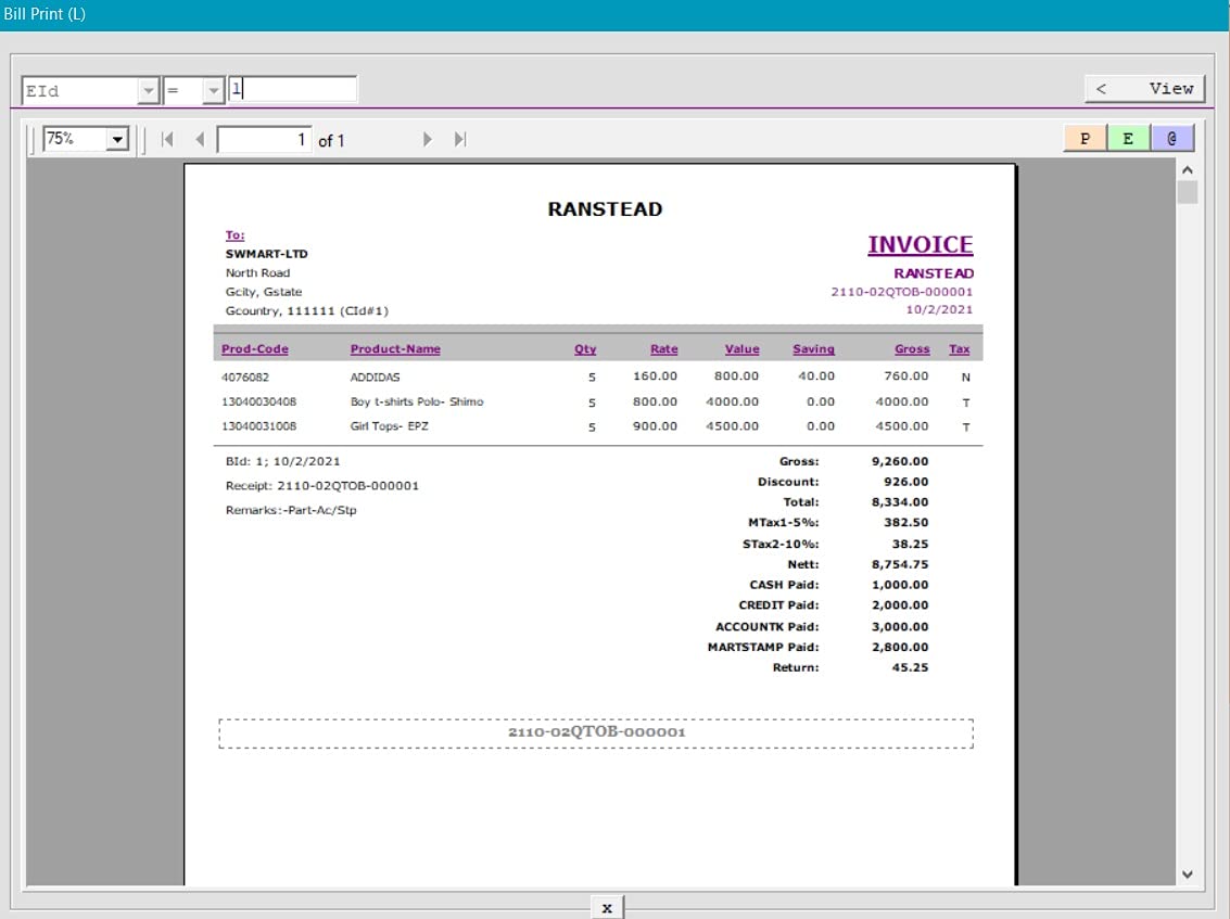 Inventory Billing Software (Retail POS NZIP)