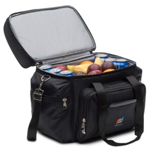 XXX-Extra Large Multiple Meals Family Cooler Bag (XXX-14x13x9.5 in)-No Hardliner. Dual Compartment, Heavy Duty 1680D Fabric, Thick Insulation, Reinforced Stiches. Not for Everyday Use-Too Large