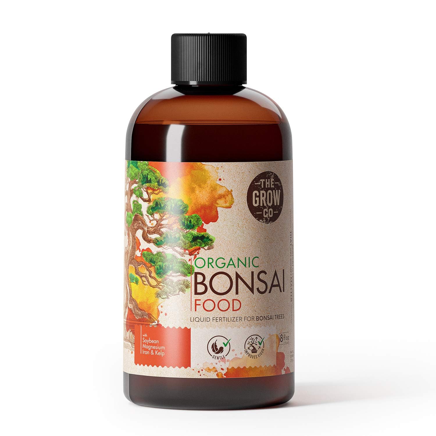 Bonsai Plant Food - Organic Liquid Fertilizer - Gentle Formula for Long Term Health - Excellent for All Live Indoor and Outdoor Bonsai Tree Plants in Pots (8 oz)