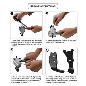 Electric Metal Cutter Shear Head, 7mm / 0.28in Hex Bit Metal Sheet Cutter Head