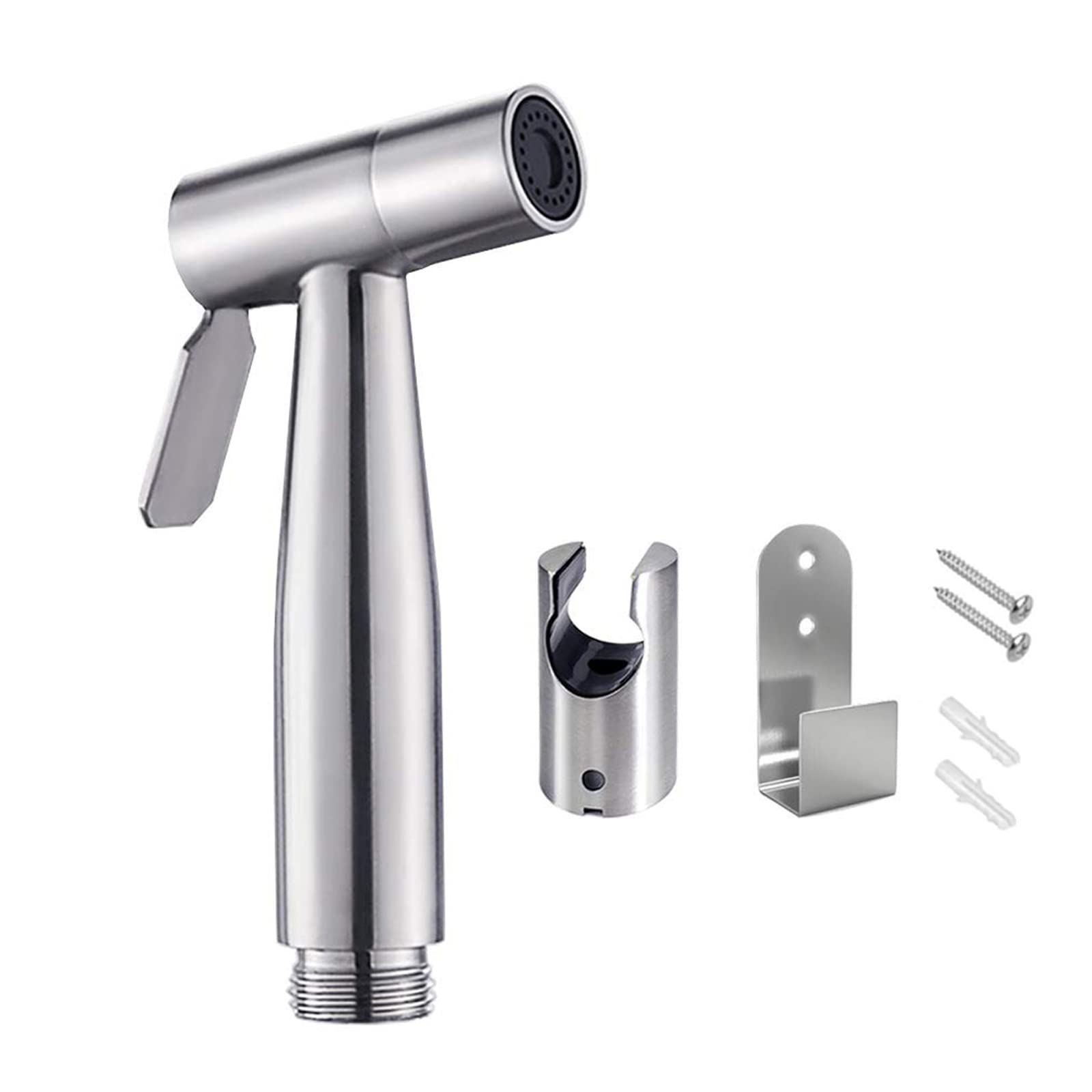 Bidet Sprayer Head with hook, stainless steel bidet sprayer kit, baby cloth diaper sprayer, easy to install for Personal Hygiene And Bedpan WC Sprayer