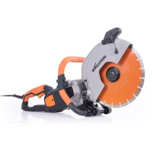 evolution r300dct+ 12 inch concrete saw with water fed dust suppression (aka circular saw, angle grinder, cut off saw, demo saw, masonry) electric, no gas, 4-1/2" cut - incl premium diamond blade