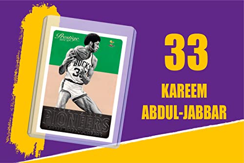 Kareem Abdul-Jabbar Basketball Cards Assorted (5) Bundle - Los Angeles Lakers, Milwaukee Bucks Trading Card Gift Pack