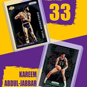 Kareem Abdul-Jabbar Basketball Cards Assorted (5) Bundle - Los Angeles Lakers, Milwaukee Bucks Trading Card Gift Pack