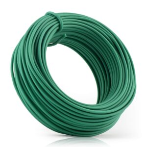 ydsl 66 feet soft plant tie, green twist garden ties for plants, office organization and home(diameter - 2.5mm)