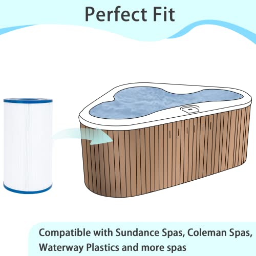 Future Way PRB35-IN Hot Tub Filter Compatible with Pleatco, Unicel C-4335, Filbur FC-2385 Spa Filter, 35 sq.ft, 2-Pack