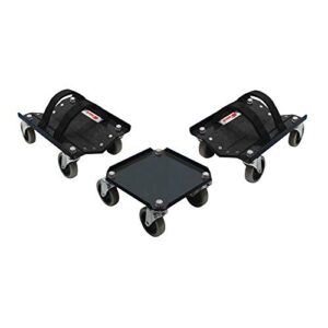 extreme max 5800.0232 v-slides snowmobile dolly system - steel, black