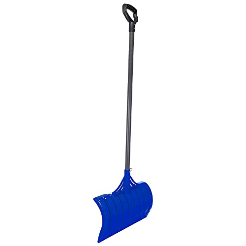 EarthWay Polar Tech 93005 21 Inch Residential Snow Shovel with Ergonomic Handle Quick Assembly Pin and Stow & Go Option Impact Resistant Construction