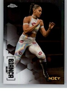 2020 topps chrome wwe #72 bianca belair nxt wrestling trading card