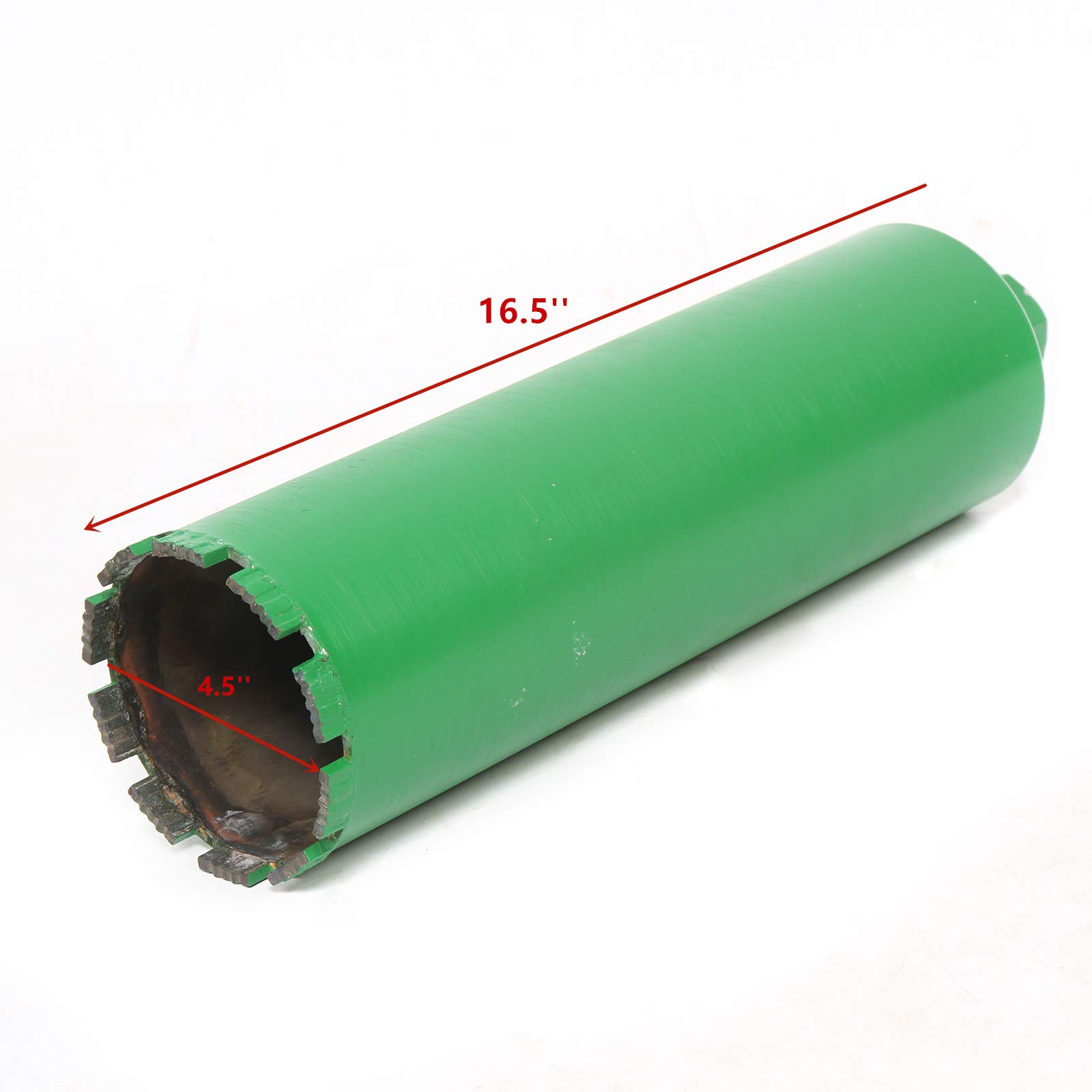 Wet Diamond Core Drill Bit for Hard Concrete Brick Masonry Block Granite Marble Hole Saw Drilling Coring (4.5" Drill Diameter)