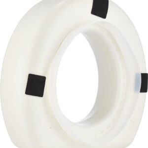 HealthSmart Raised Toilet Seat Riser That Fits Most Standard (Round) Toilet Bowls for Enhanced Comfort and Elevation with Slip Resistant Pads, FSA HSA Eligible, 15.7 x 15.2 x 6.1"