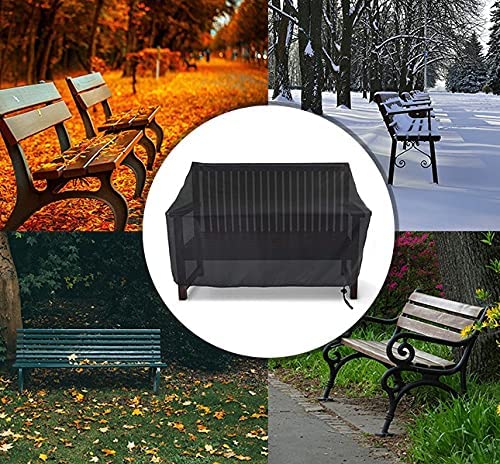 Rilime Patio Bench Cover,Outdoor 2-Seater Waterproof Outdoor Loveseat/Glider/Sofa/Furniture Cover,53L x 26W x 35H inch