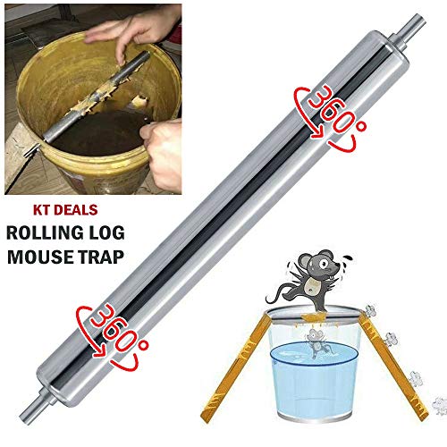 Rolling Mouse Trap Humane Mice Rats Mouse Killer Roll Trap Spinning Log Grasp Rat Catcher Mouse Bucket Trap Roller Traps