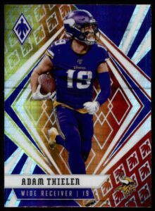 2020 panini phoenix fire burst #72 adam thielen minnesota vikings (silver prizm refractor) nfl football card nm-mt