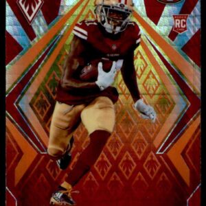 2020 Panini Phoenix Fire Burst #117 Brandon Aiyuk San Francisco 49ers (Silver Prizm Refractor) NFL Football Card (RC - Rookie Card) NM-MT