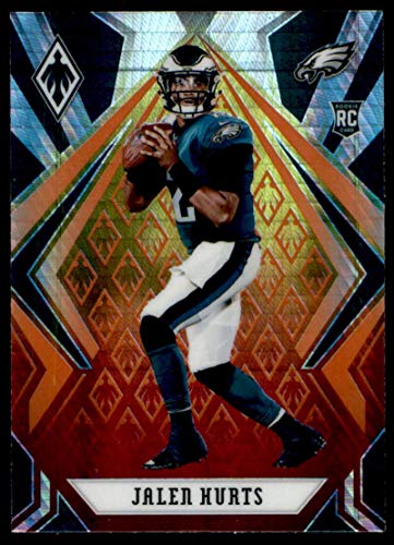 2020 Panini Phoenix Fire Burst #114 Jalen Hurts Philadelphia Eagles (Silver Prizm Refractor) NFL Football Card (RC - Rookie Card) NM-MT