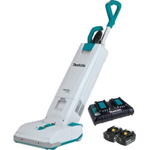 makita xcv19pg 18v x2 (36v) lxt® lithium-ion brushless cordless 1.3 gallon hepa filter 12" upright vacuum (6.0ah)