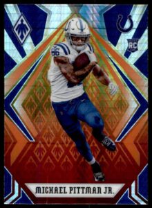 2020 panini phoenix fire burst #122 michael pittman jr. indianapolis colts (silver prizm refractor) nfl football card (rc - rookie card) nm-mt