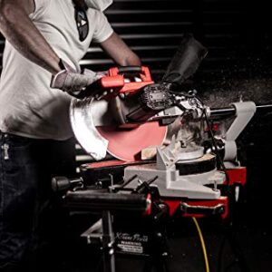 XtremepowerUS 12-Inch Sliding Compound Miter Saw, Blades, Precision Cut Blade Guard Build-in Dust Bag