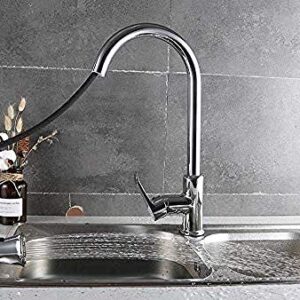 ShiSyan Y-LKUN Kitchen Vegetable Pot Taps Pull Type Rotate Faucet The Two Mode Nozzle Cold Heat Mixing Valve Sink Single Handle Water-tap